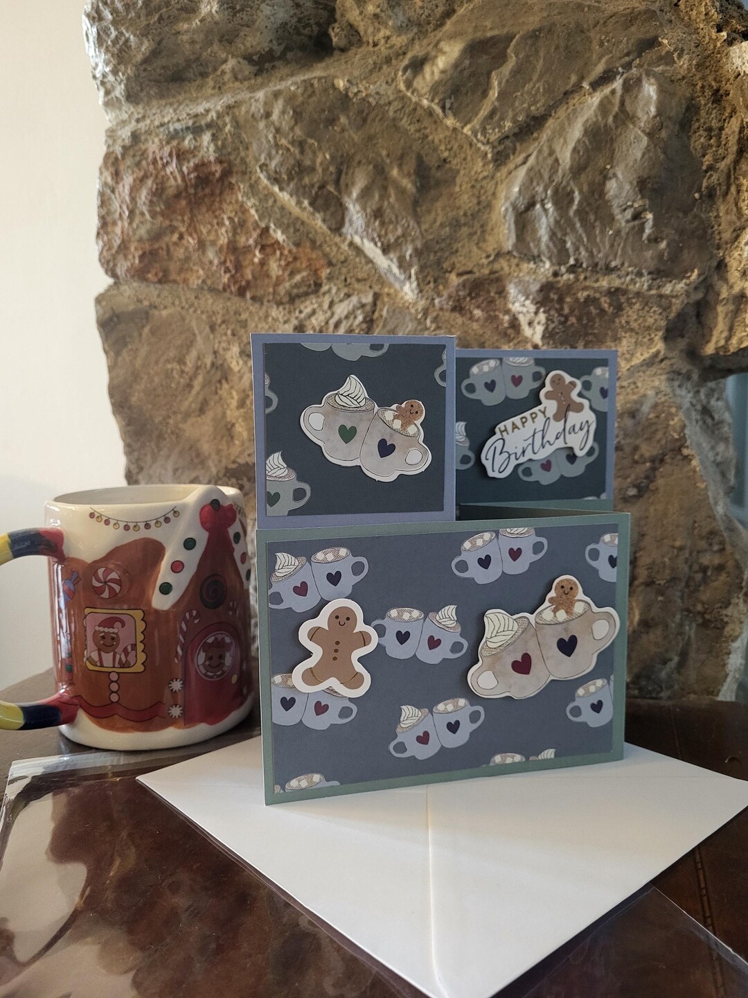 Gingerbread Man Birthday Card - Etsy