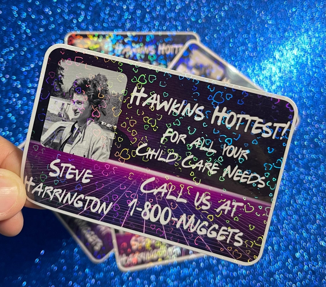 Steve Harrington Sticker – Waterproof Holographic Heart Decal - Etsy