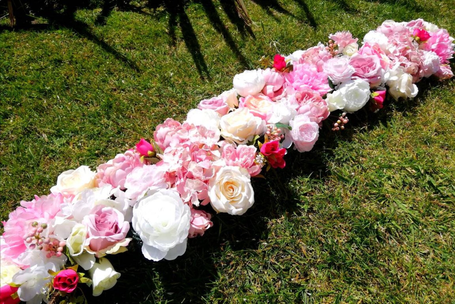 Flower Garland Garland Wedding Flowers Table Centrepiece - Etsy UK