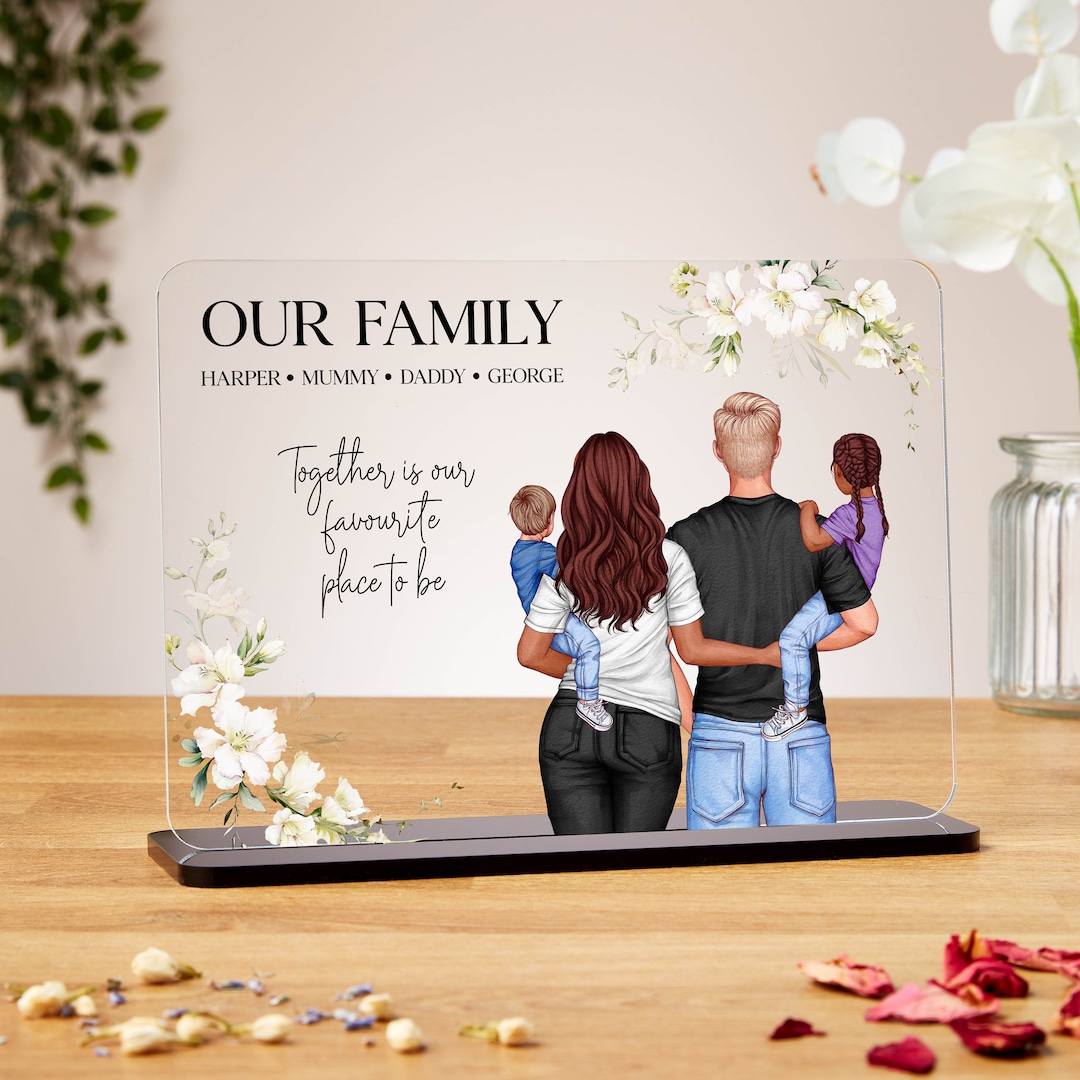 Personalised Family Acrylic Plaque Family Print Birthday - Etsy