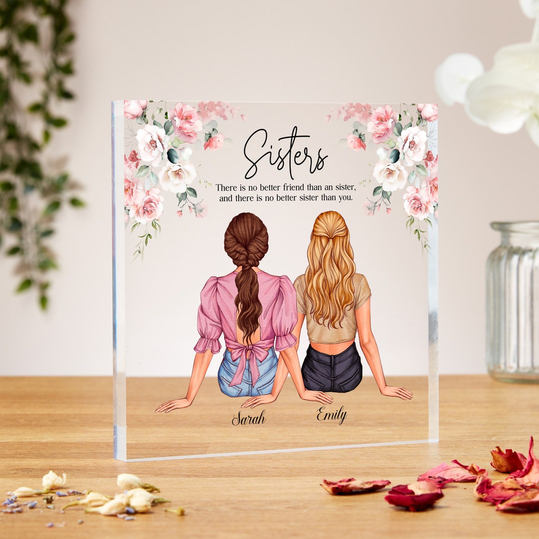 Personalised Gift for Sister Sister Birthday Acrylic Block - Etsy