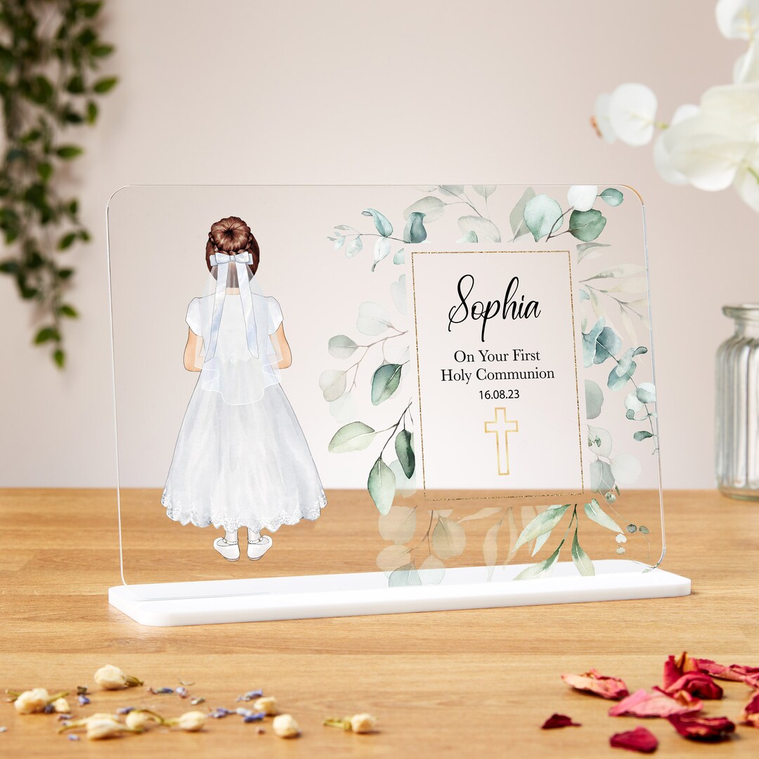 Personalised Holy Communion Gifts, Acrylic Plaque, Holy Communion Print ...