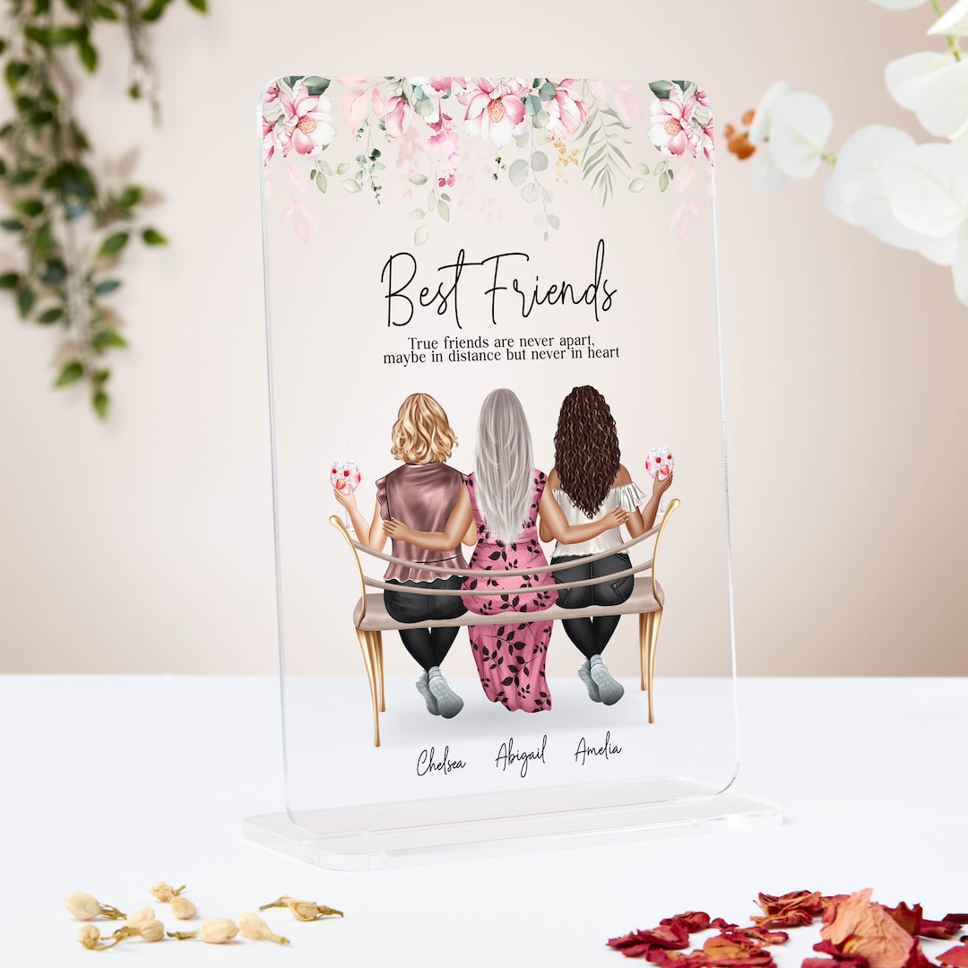 Best Friend Acrylic Plaque, Daughter Birthday Gift, Friendship Gift for ...