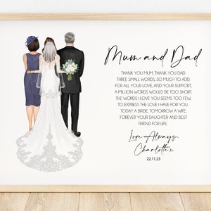 Parents of the Bride Print Gift to Parents of the Bride - Etsy UK