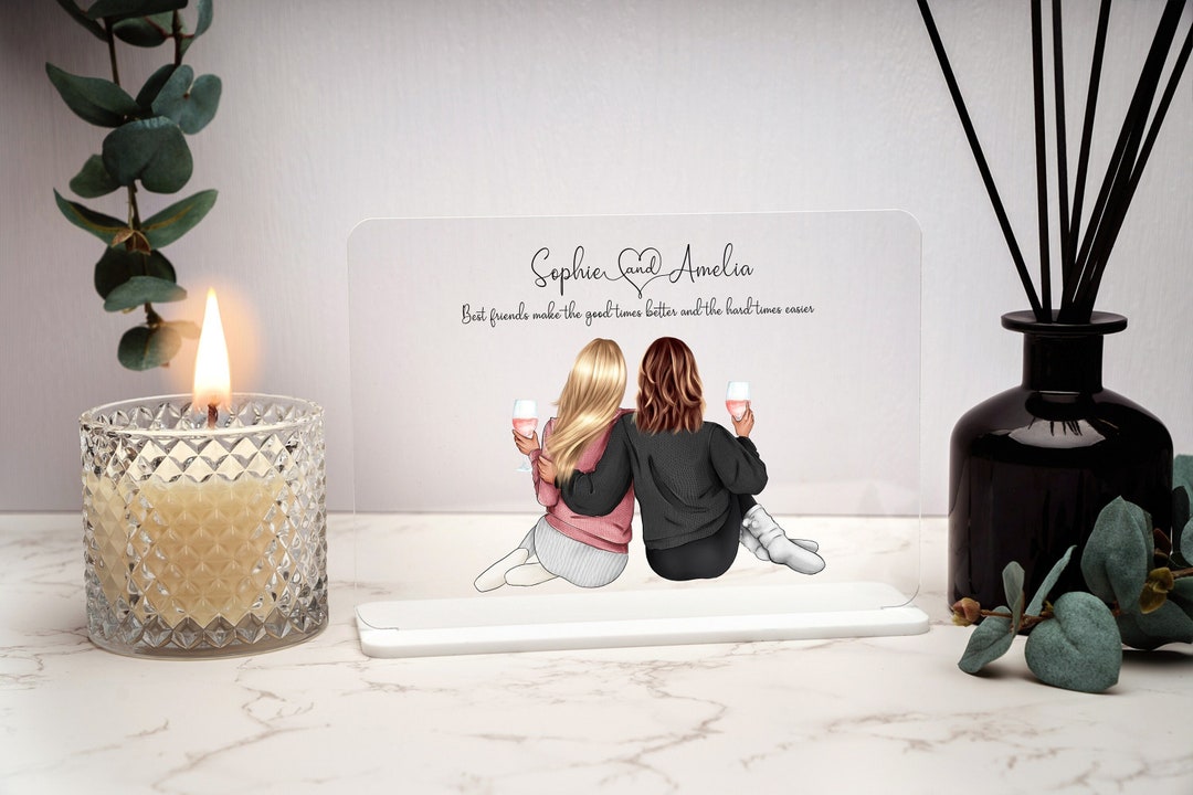 Best Friend Acrylic Plaque Best Friend Birthday Gift - Etsy