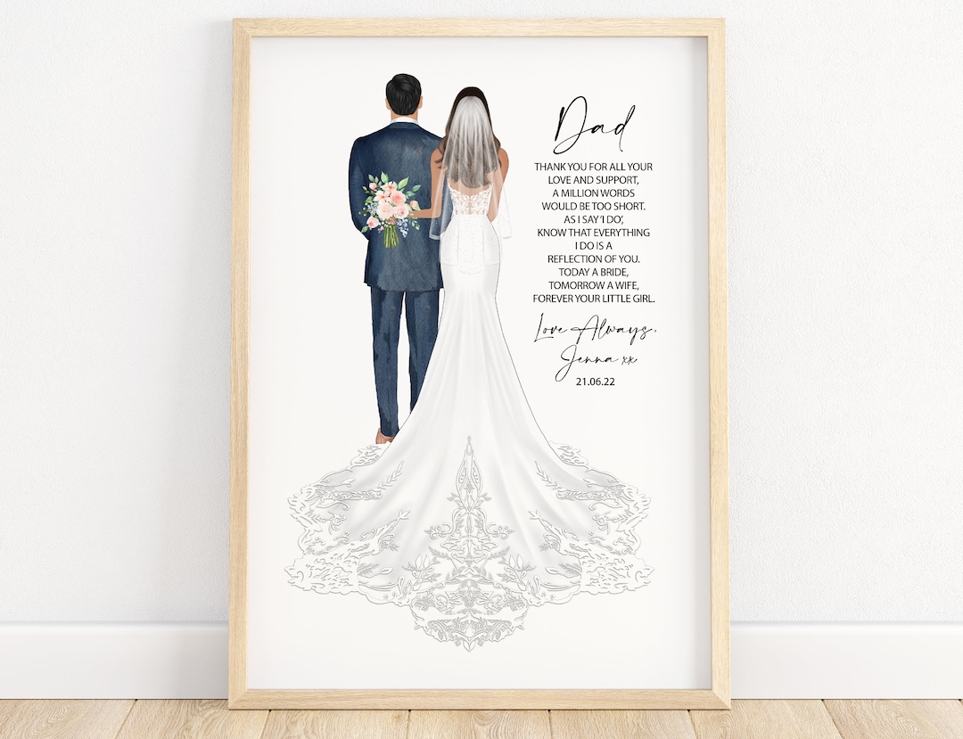 Father of the Bride Gift Father of the Bride Print Father of - Etsy UK