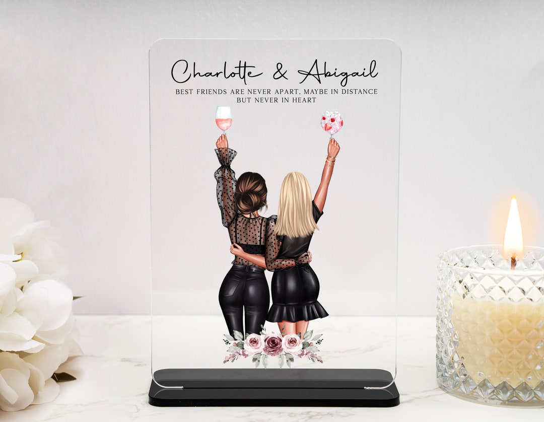 Best Friend Acrylic Plaque, Best Friend Birthday Gift, Friendship Gift ...