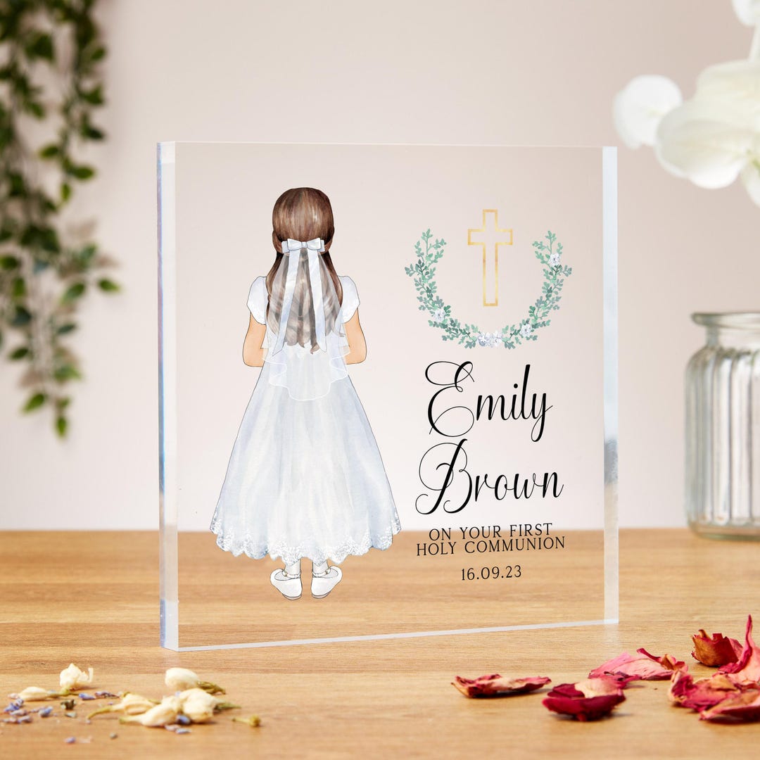 Personalised First Holy Communion Acrylic Keepsake Block - Etsy