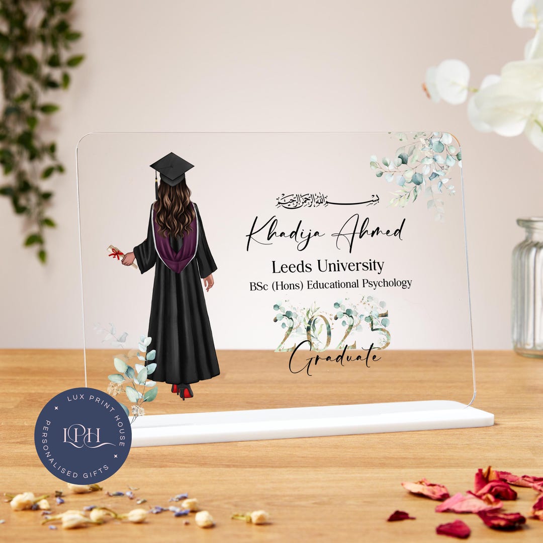Muslim Graduation Acrylic Plaque, Islamic Graduation Gifts, Gifts for ...