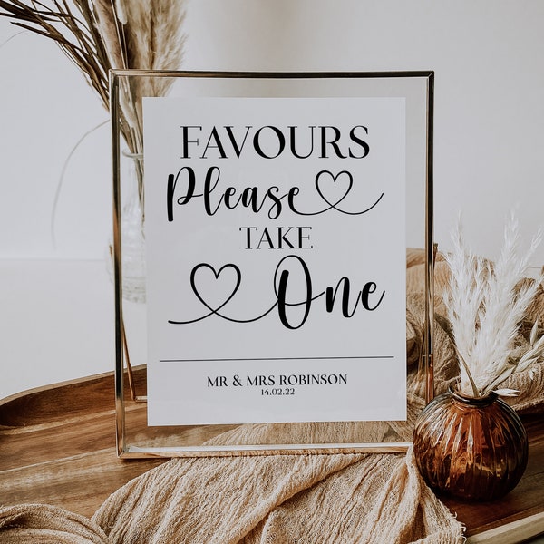 Shop Wedding Favor Sign Online - Etsy