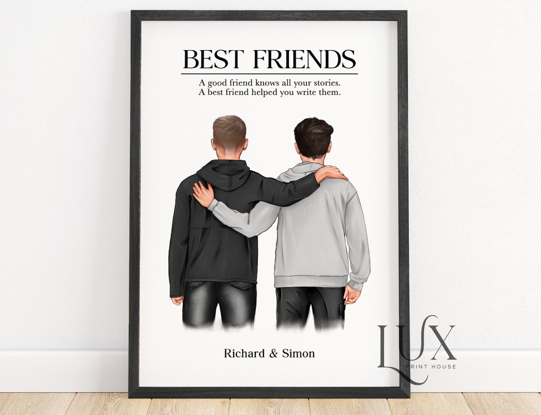 Boy Best Friend Print, Guy Best Friend Birthday Gift, Male Best Friend ...