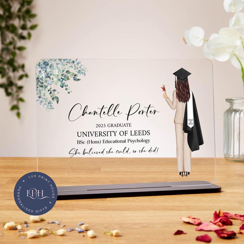 Personalised Graduation Acrylic Plaque, Graduation Gifts for Her, Suit ...
