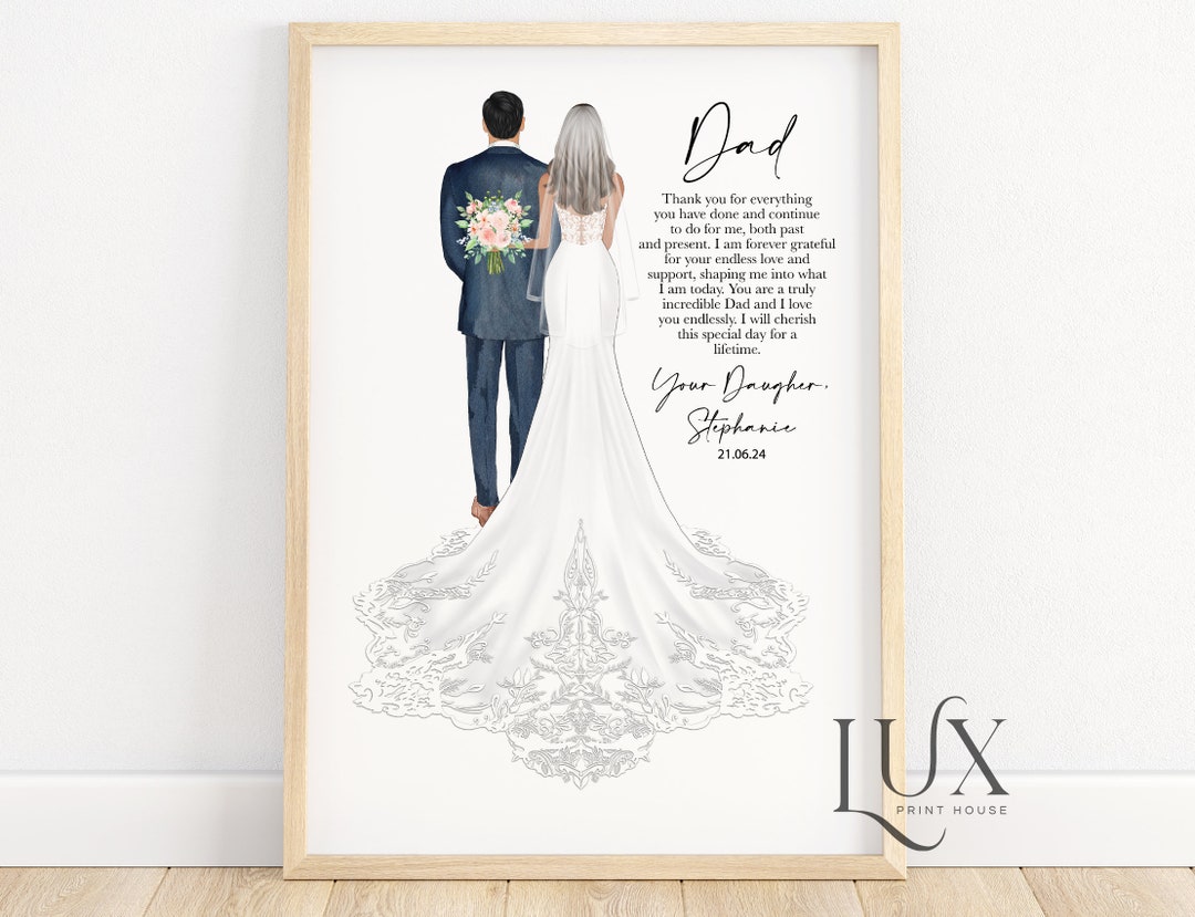 Father of the Bride Gift, Father of the Bride Print, Father of the ...