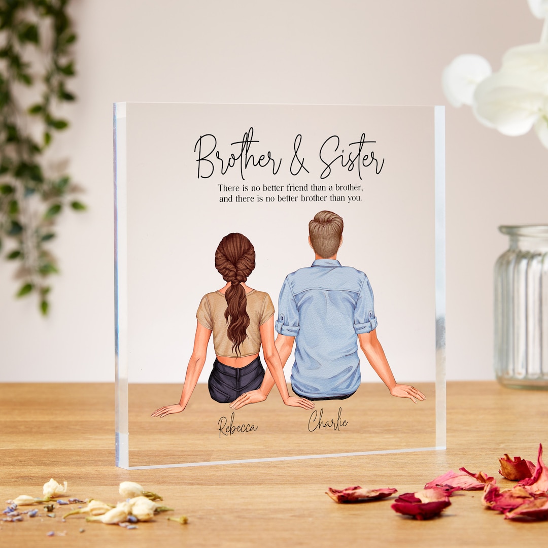 Personalised Gift for Brother From Sister, Sister Birthday, Brother ...