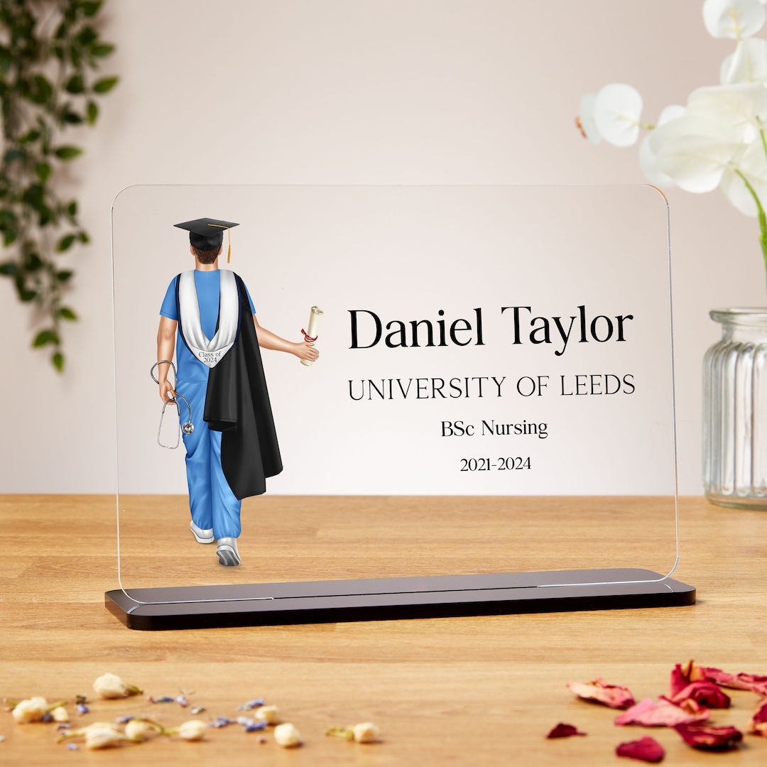 Male Nurse Graduation Gift for Him, Acrylic Plaque, Doctor, Graduation ...