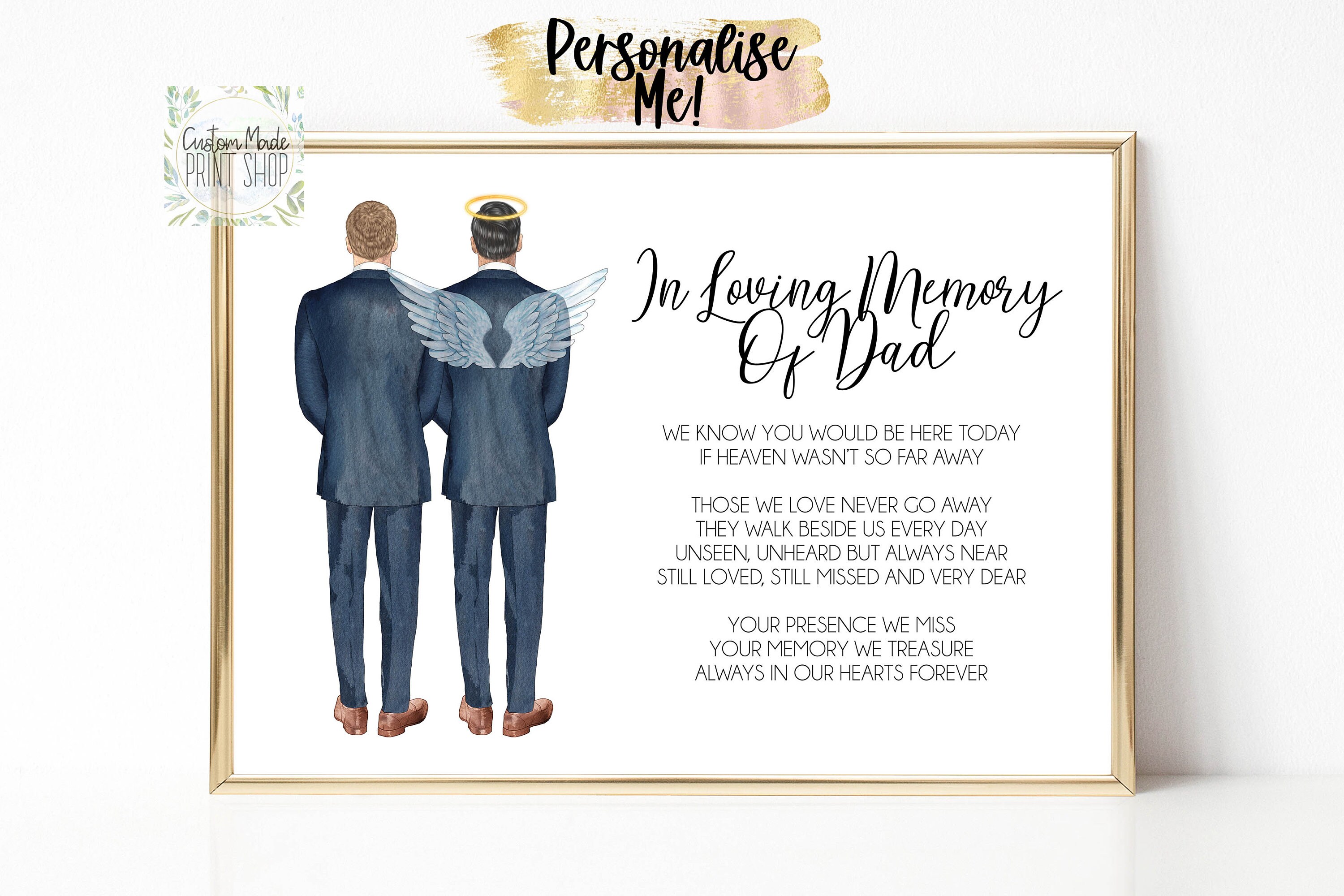 Personalised in loving memory sign lost loved one memorial | Etsy