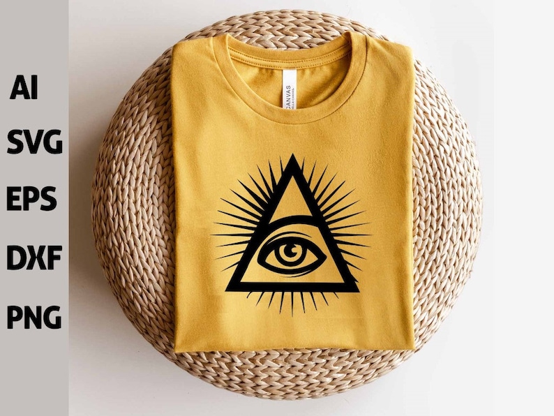 Illuminati Symbol, All Seeing Eye SVG, Evil Eye, Minimalist Tattoo ...
