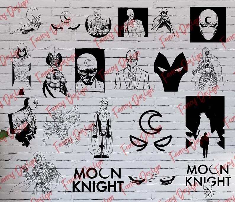 84 Moon Knight SVG Bundle, Anime Character SVG, Moon Knight Svg, Ninja ...