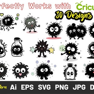 Soot Dancer Svg, Sprites Svg, Soot Balls Clip, Sprites Candy Svg, Anime ...
