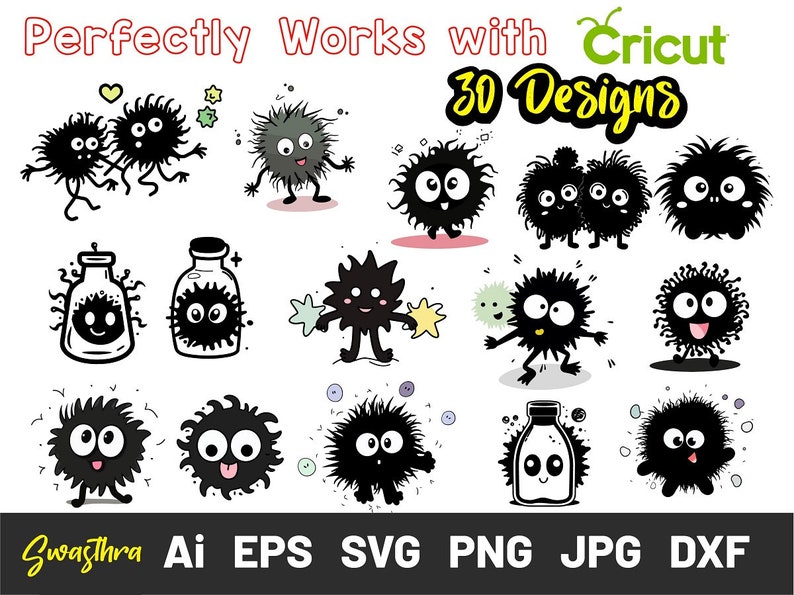 Soot Dancer Svg, Sprites Svg, Soot Balls Clip, Sprites Candy Svg, Anime ...