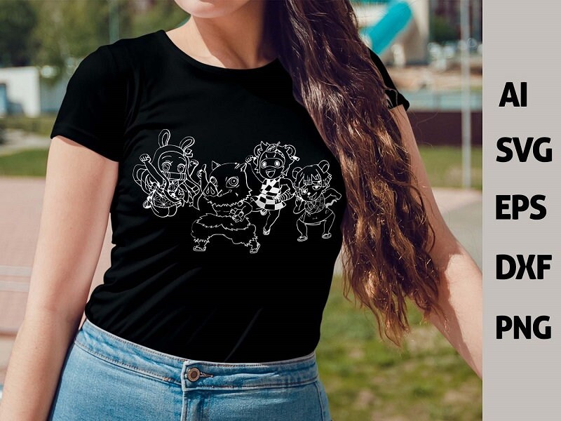 55 Chibi Anime SVG Bundle, Anime Character SVG, Ninja Svg, Chibi Anime ...