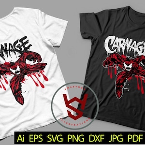 Carnage SVG, Symbiote SVG, Villain SVG, Venom Svg, Comic Vector, Anime ...