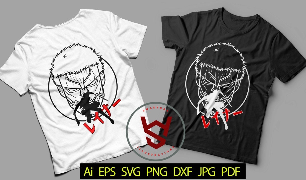 Titan Attack SVG, Anime SVG, Anime Character SVG, Aot Tshirt, Anime ...