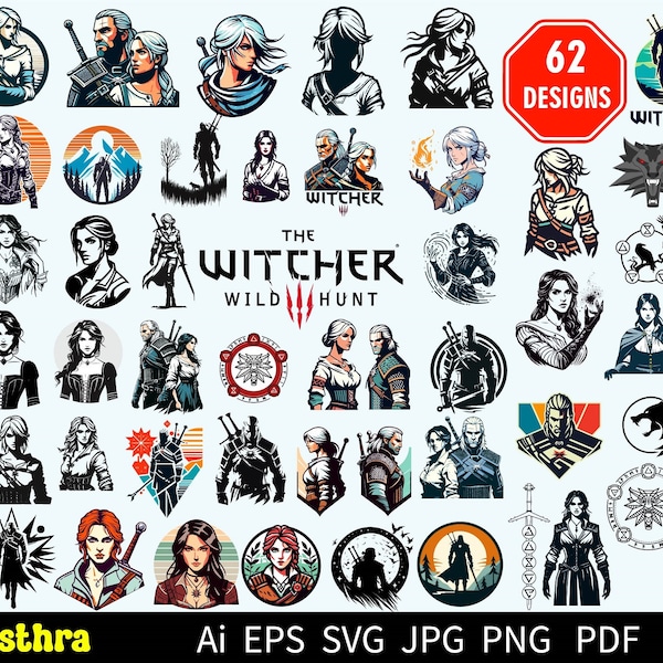 The Witcher Svg - Etsy