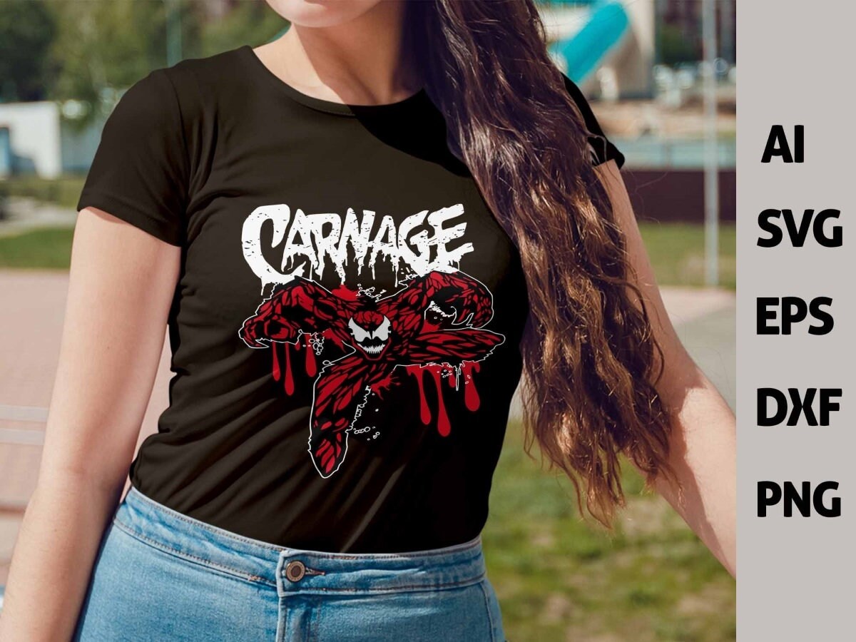Carnage SVG, Symbiote SVG, Villain SVG, Venom Svg, Comic Vector, Anime ...