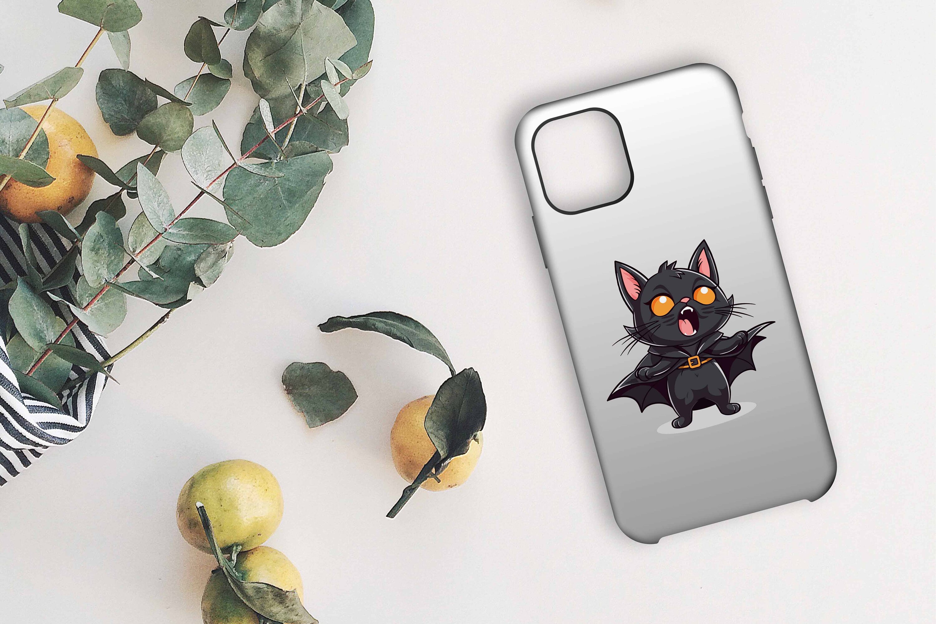 Halloween Cat SVG Clipart, Cute Halloween Black Cats, Kawaii Pumpkin ...