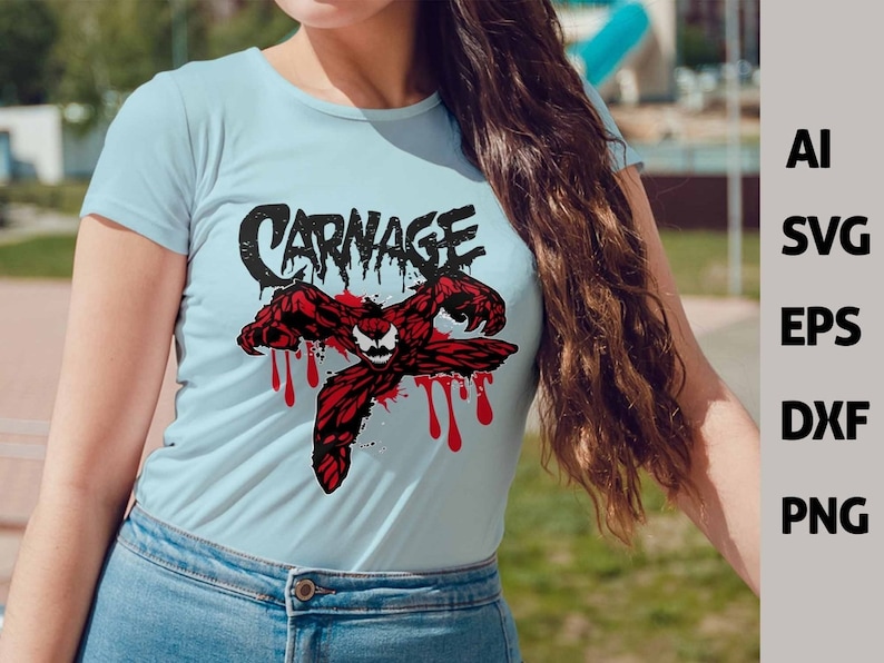 Carnage SVG, Symbiote SVG, Villain SVG, Venom Svg, Comic Vector, Anime ...