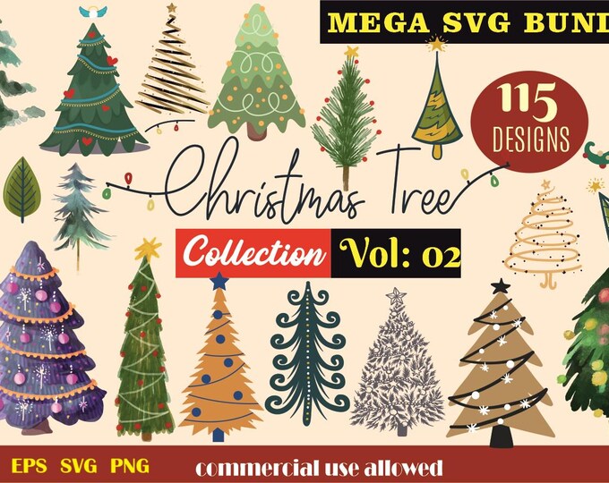 Christmas Tree Svg, Christmas Svg, Christmas Split Tree Svg,christmas ...