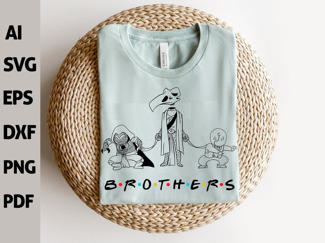 Moon Knight Brothers SVG, Friends SVG, Anime Character SVG, Moon Knight ...