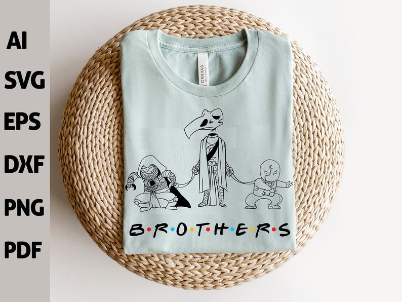 Moon Knight Brothers SVG, Friends SVG, Anime Character SVG, Moon Knight ...