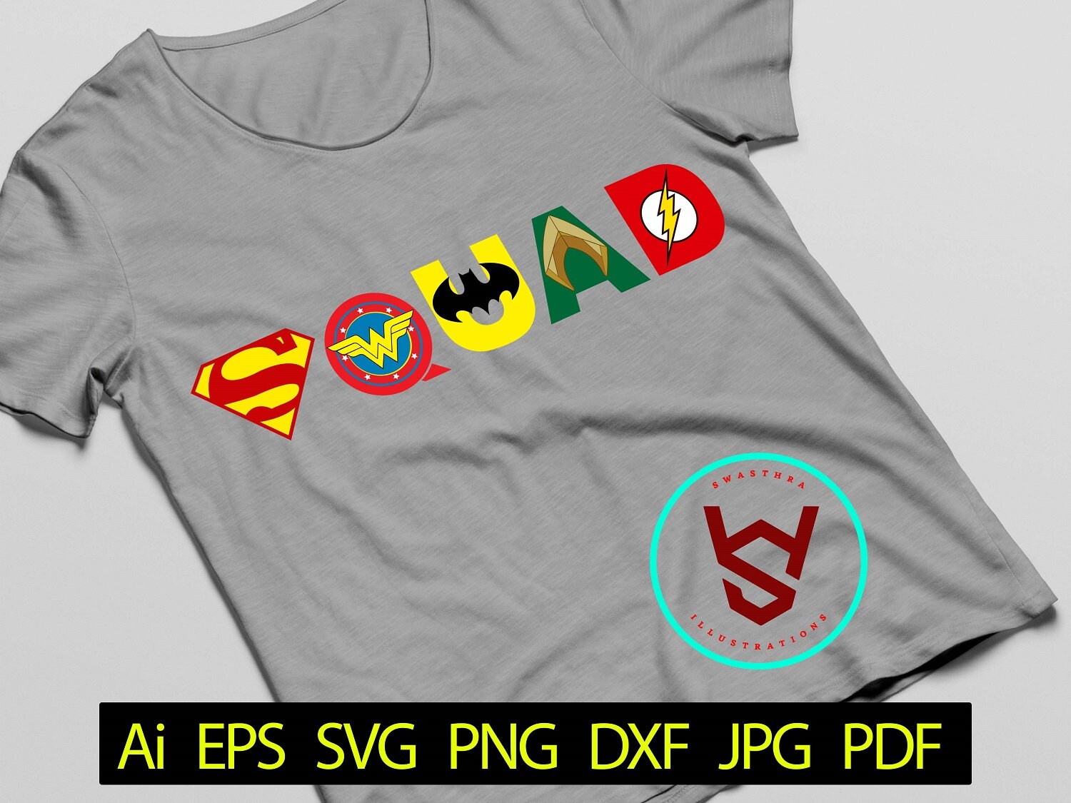 Superhero Squad SVG, Superhero Shirt, Friends Svg, DC Family Svg Png ...