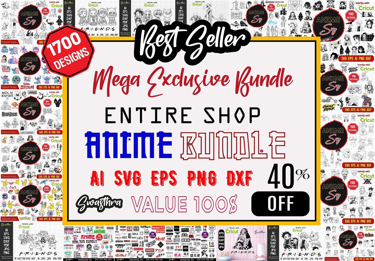 Whole Shop Anime SVG Bundle Anime Character SVG Superhero - Etsy