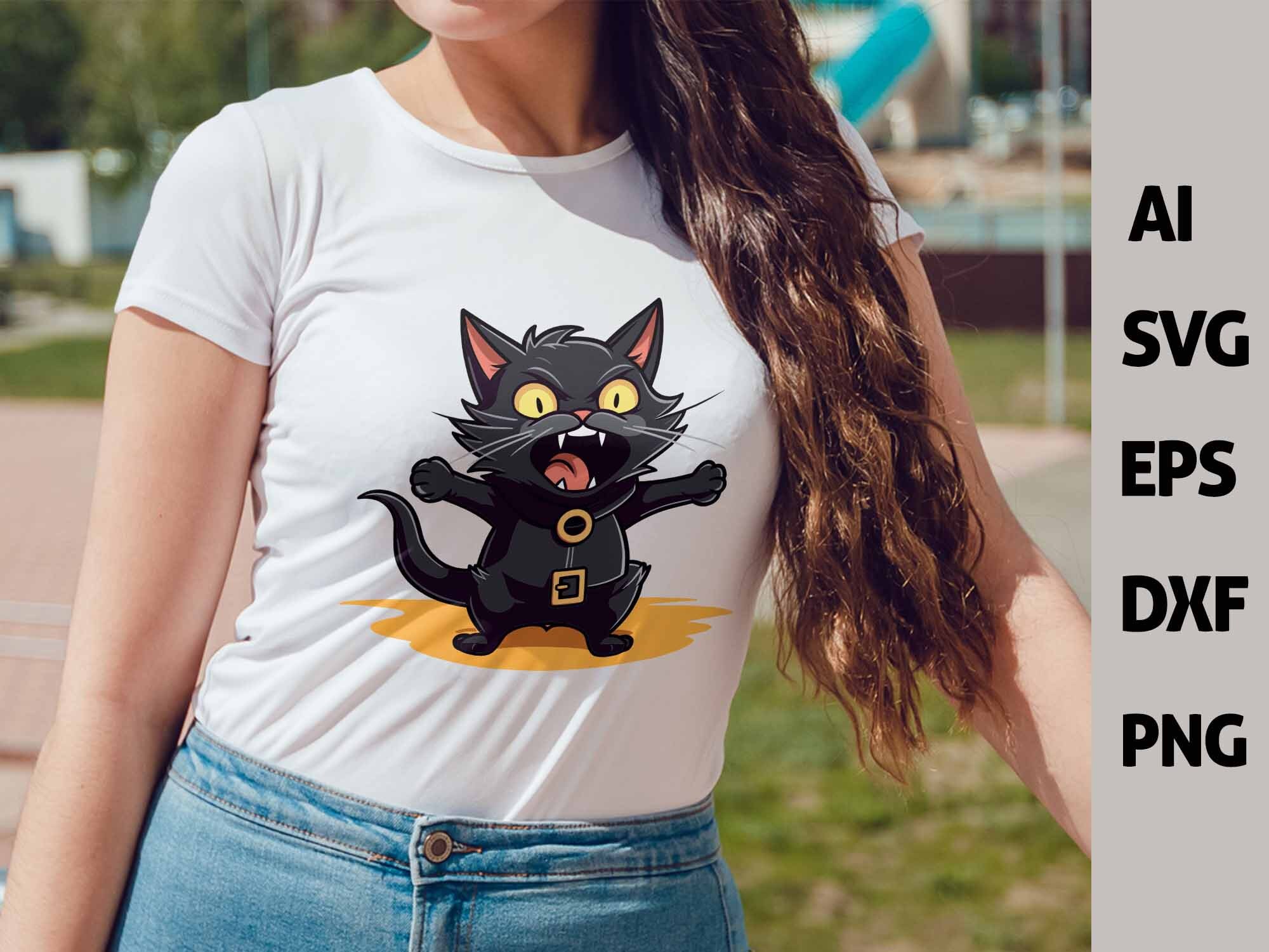 Halloween Cat SVG Clipart, Cute Halloween Black Cats, Kawaii Pumpkin ...