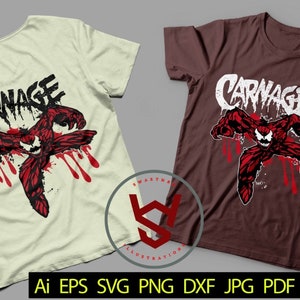 Carnage SVG, Symbiote SVG, Villain SVG, Venom Svg, Comic Vector, Anime ...