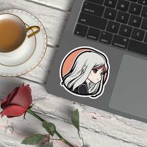 Anime Girl Stickers Svg, Anime SVG Bundle, Anime Character, Chibi Anime ...
