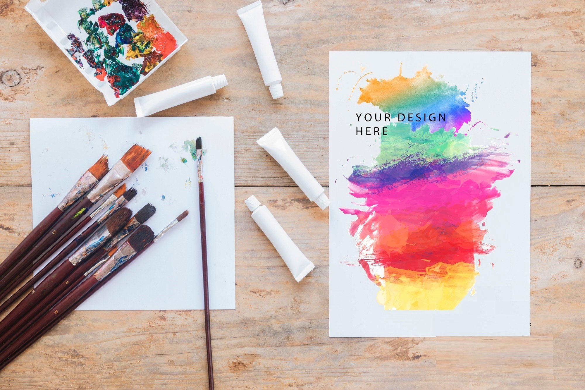 60 Rainbow Watercolor Splash SVG, Watercolor Splatter Clip Art ...