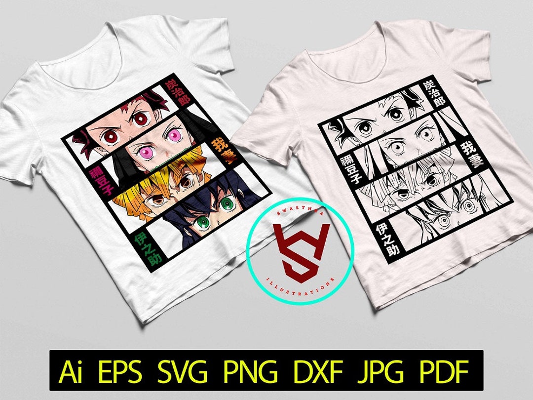 Slayer Team SVG, Anime Eyes Svg, Demon Team Svg, Anime Character SVG ...