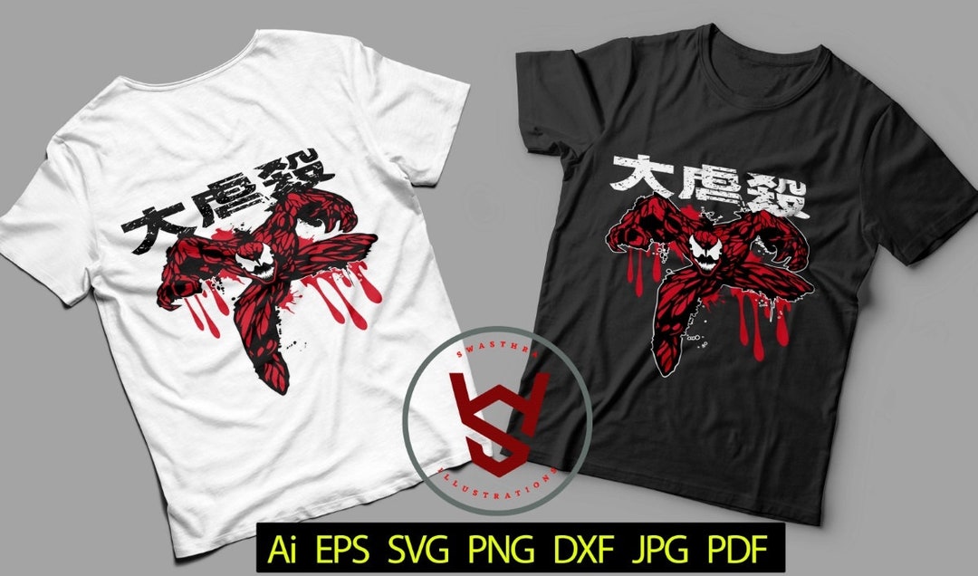 Carnage SVG, Symbiote SVG, Villain SVG, Venom Svg, Comic Vector, Anime ...