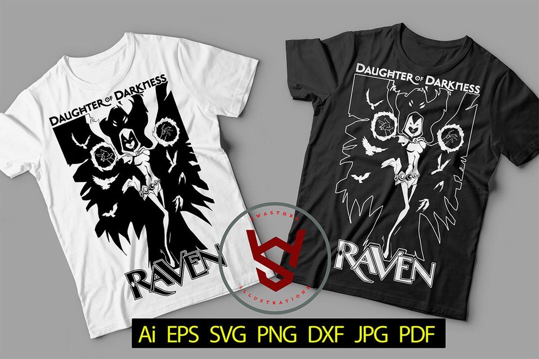 Raven Daughter of Darkness Vector SVG, Demon Trigon Comic Vector, Teen ...