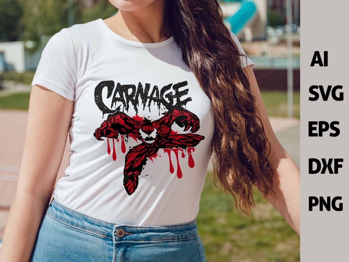 Carnage SVG, Symbiote SVG, Villain SVG, Venom Svg, Comic Vector, Anime ...