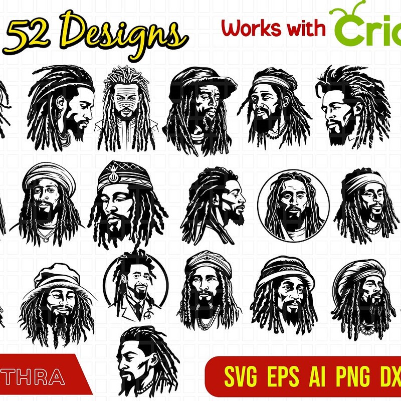 African Man Svg - Etsy