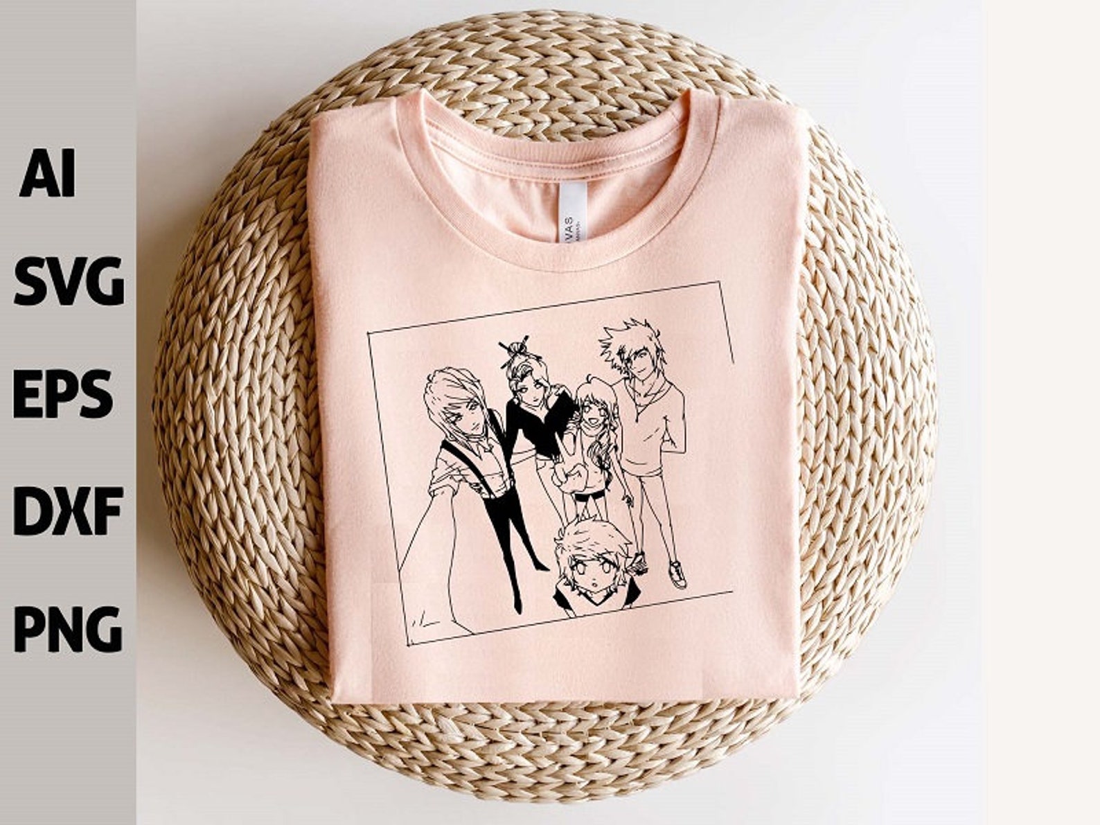 110 Anime SVG Bundle, Anime Pack, Anime Character SVG, Ninja Svg, Chibi ...