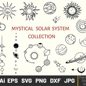 Celestial Space SVG, Planets Svg, Celestial Svg, Moon Svg, Galaxy Space ...