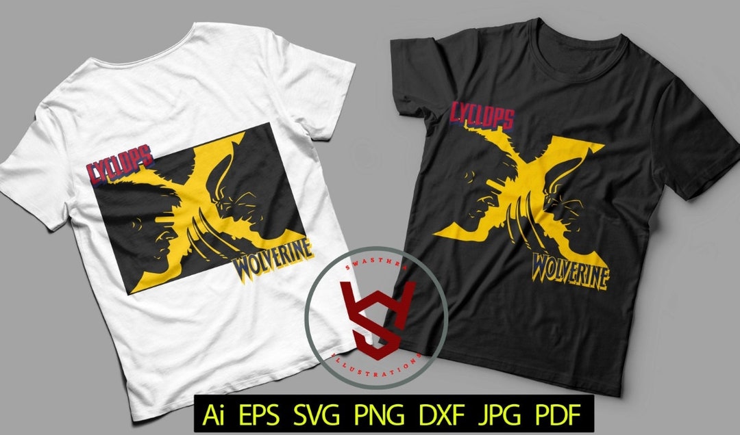 Team X SVG, Cyclops Vs Wolverine_ SVG, Superhero SVG, Comic Vector ...