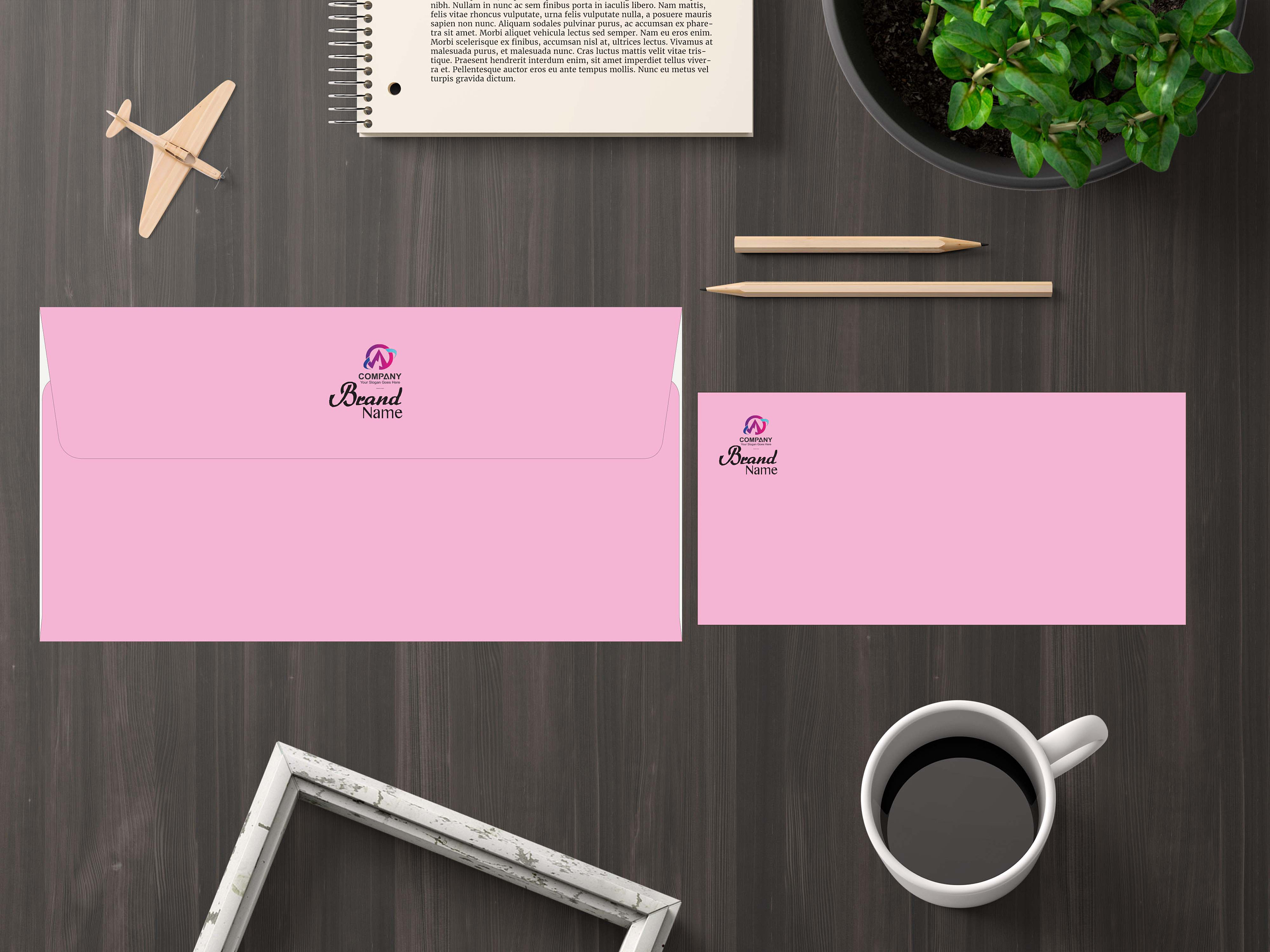 DL Sized 110x220mm Envelope Template, DL Template, Vector Envelope ...