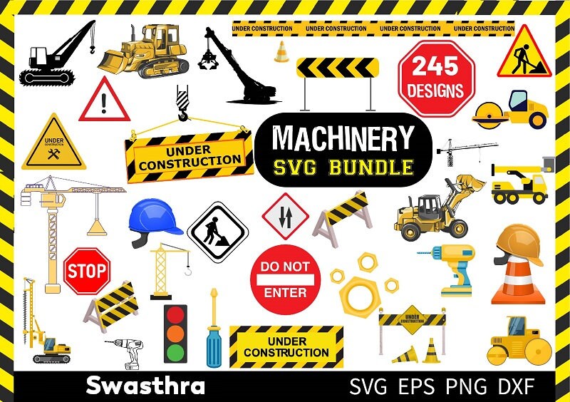 245 Construction SVG Bundle, Trucks Svg, Construction Bundle Svg ...